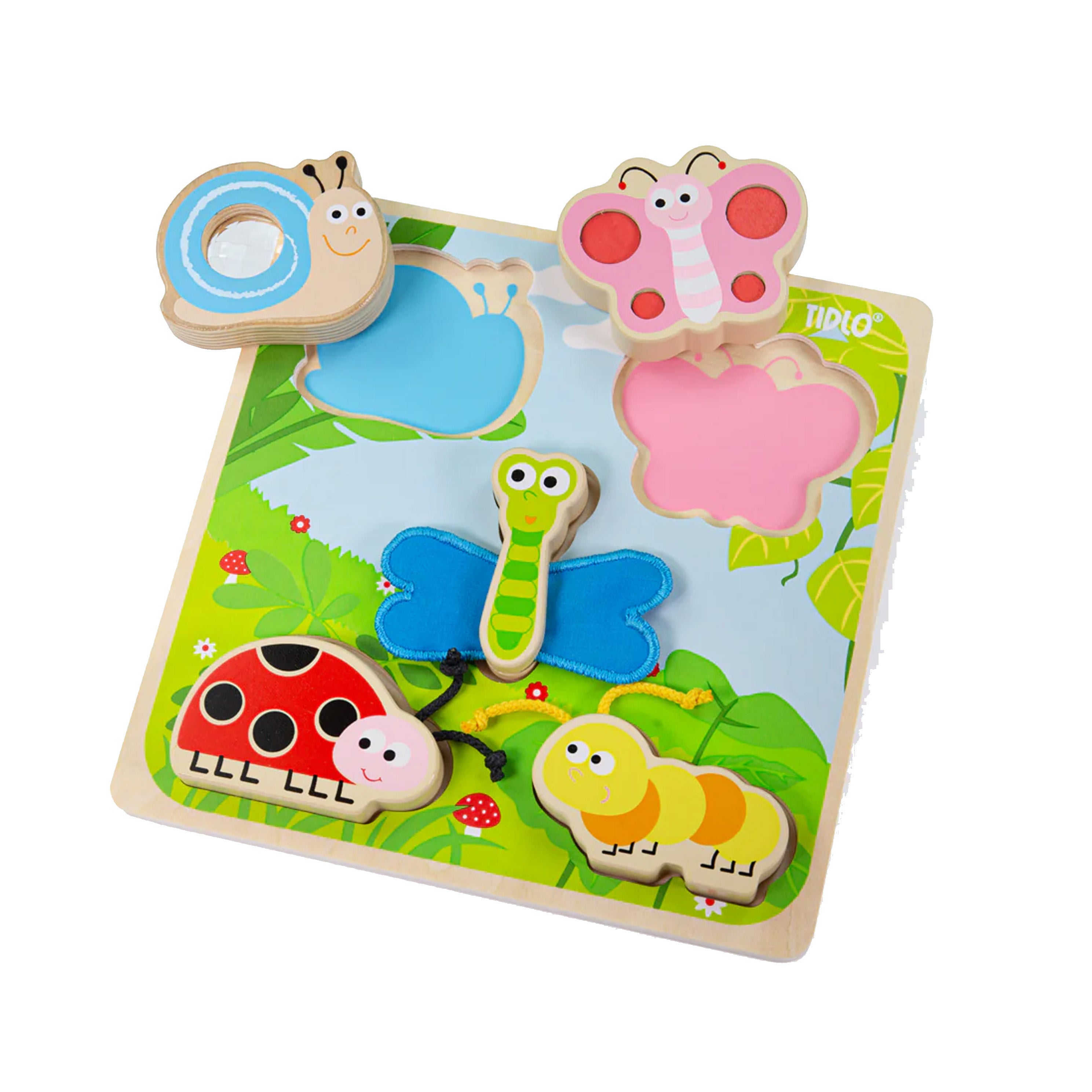 Touch and feel insect puzzle | Wooden Educational Toy for Kids | WWT
