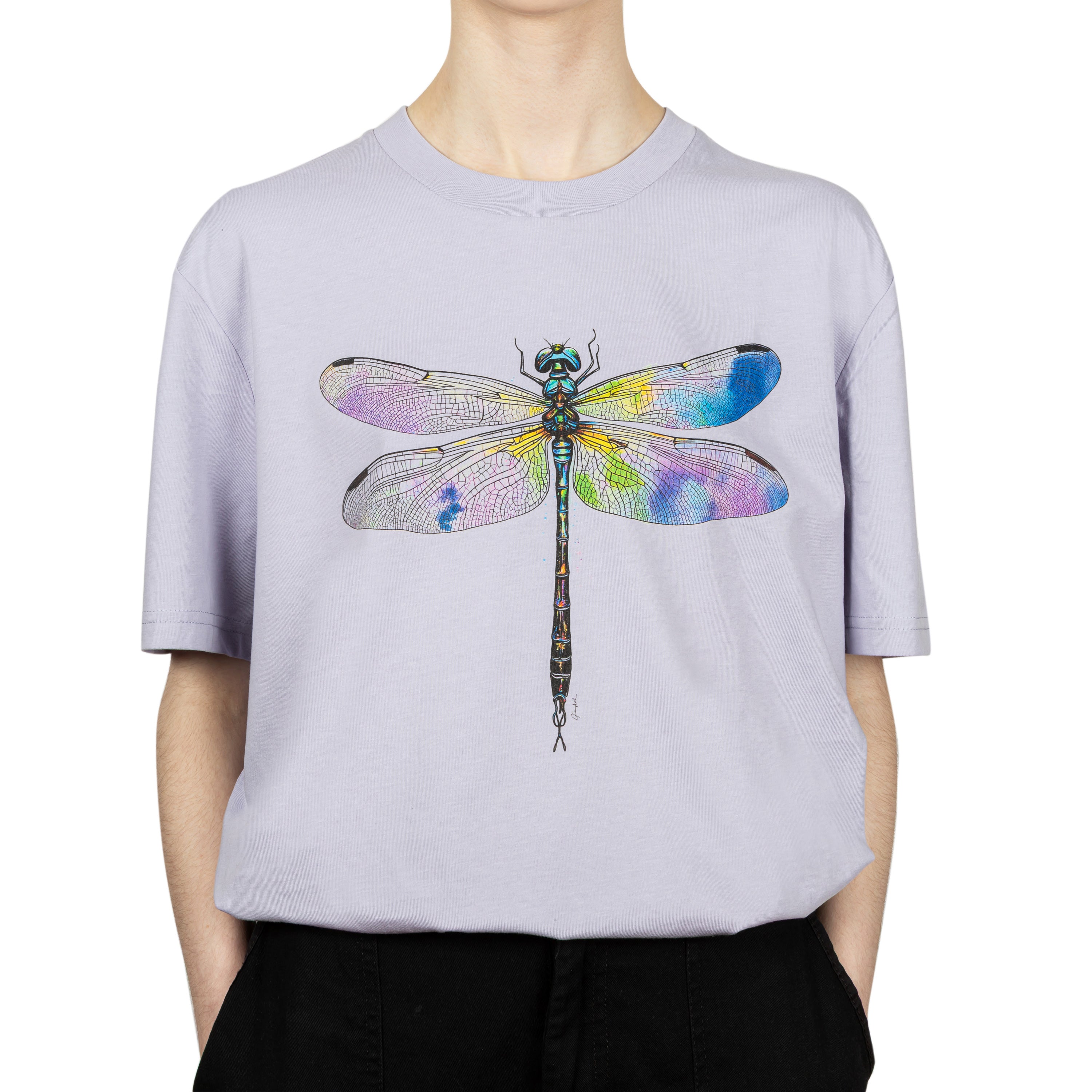 Adults Lavender Dragonfly T-Shirt | Soft Nature Graphic Tee | WWT