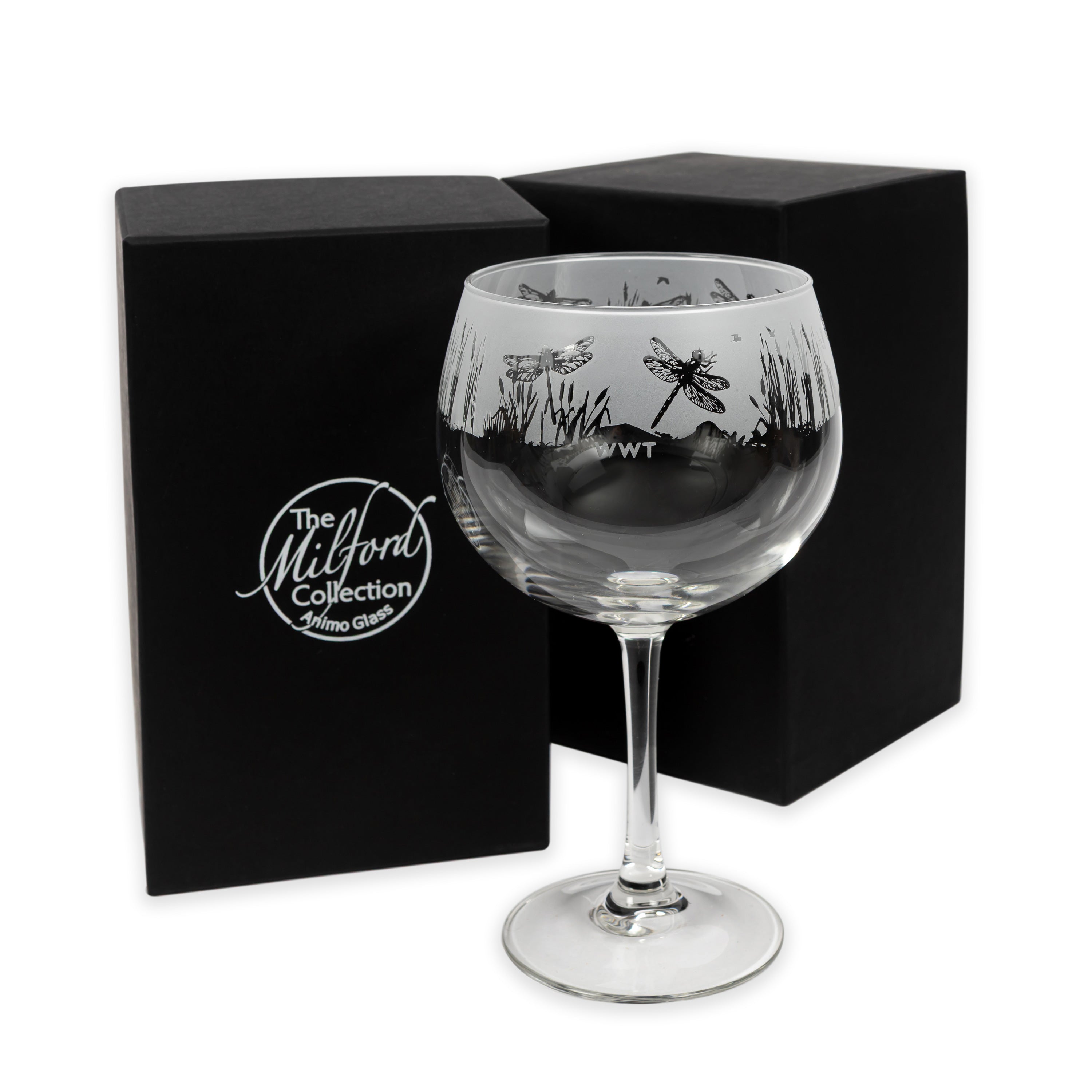 Dragonflies gin glass | Glassware | WWT