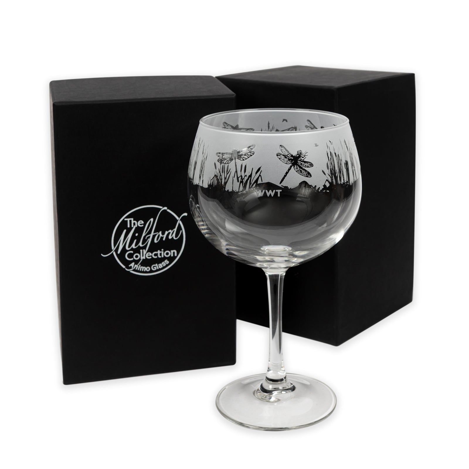 Dragonflies gin glass | Glassware | WWT